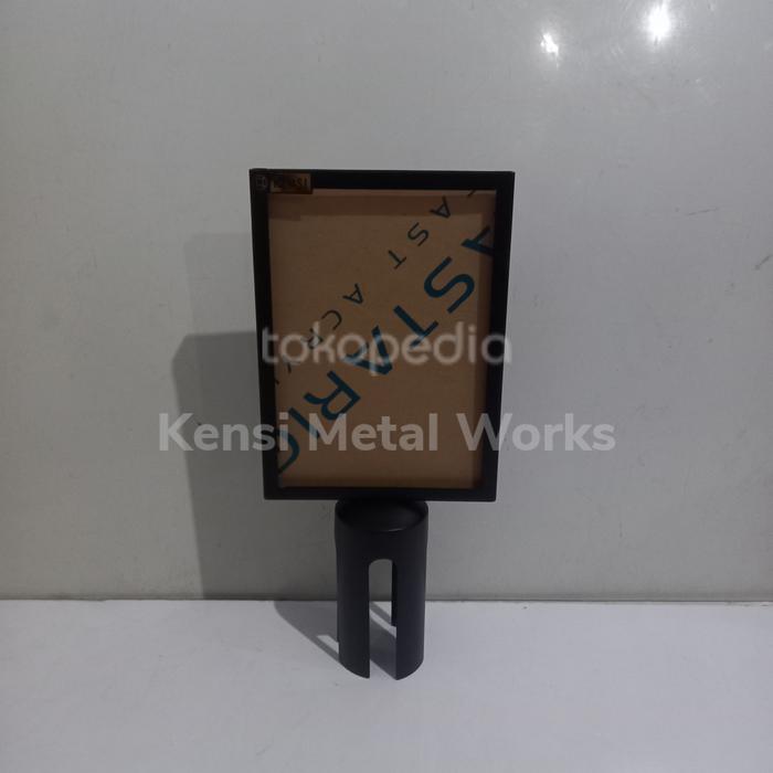 Jual Sign frame A5 Potrait Signage poster papan tiang antrian Hitam ...