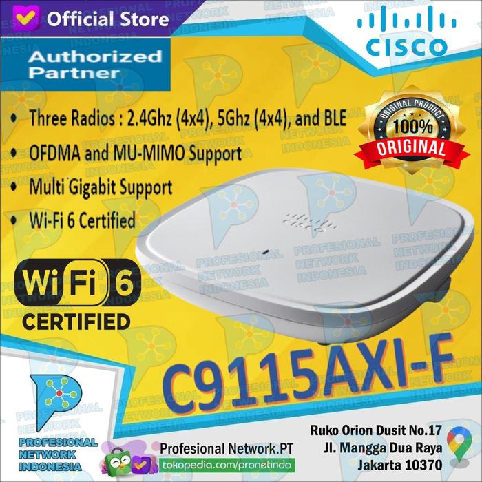 Promo Cisco Catalyst 9115 Series Wi-Fi 6 Access Point [C9115AXI-F ...