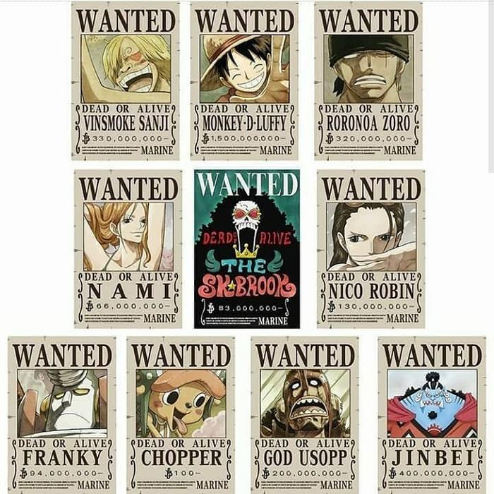Jual Poster One Piece Wanted A5 10 Lembar - Kota Makassar - Ruang ...