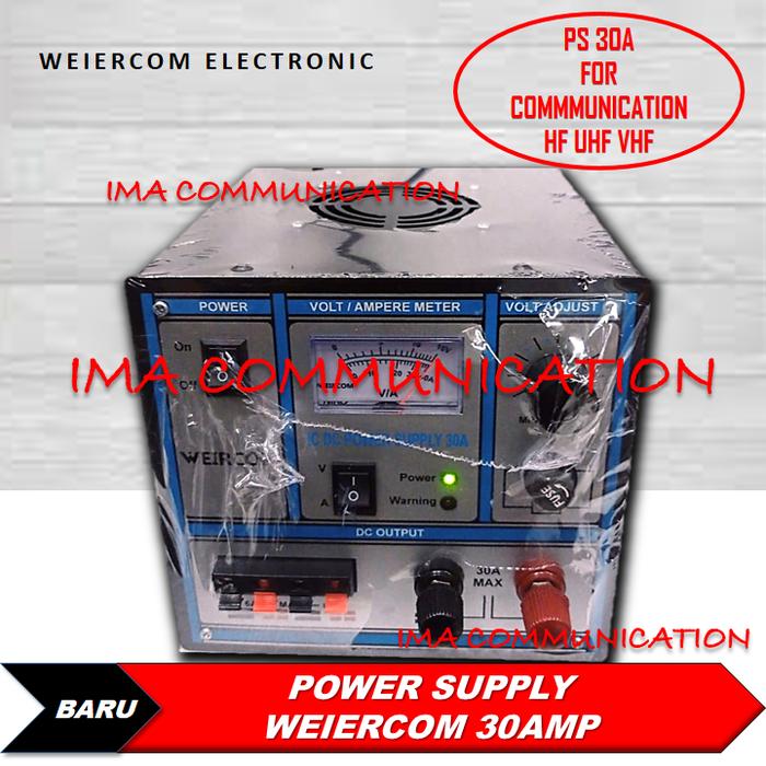 Jual POWER SUPLY WEIRCOM 30A FOR HF UHF VHF ORIGINAL - Jakarta Barat ...