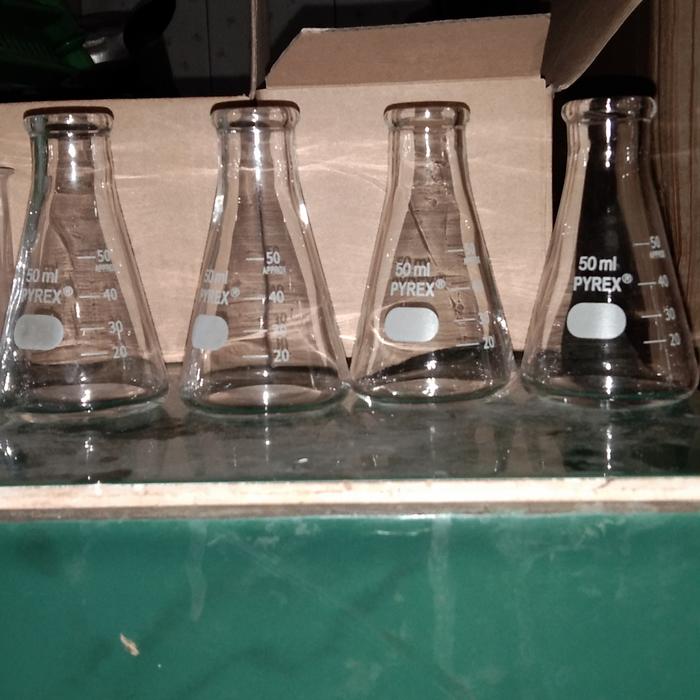 Jual erlenmeyer flask pyrex 50ml - Kota Bandung - CV.HISABABARU | Tokopedia