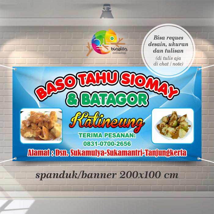 Jual Spanduk, Banner Baso Tahu Siomay Batagor - Kab. Bandung - Bunglon ...