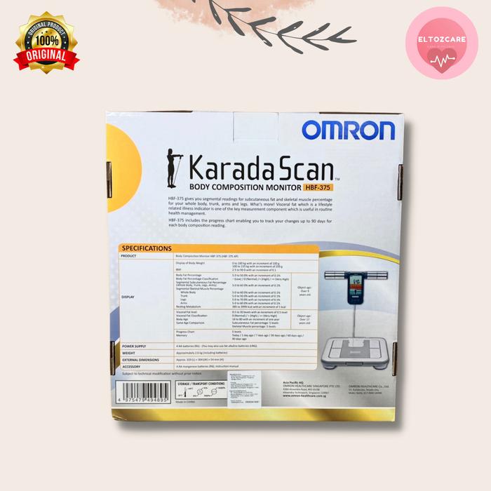 Jual Timbangan Omron Karada Scan Hbf 375 Body Fat Composition Monitor ...