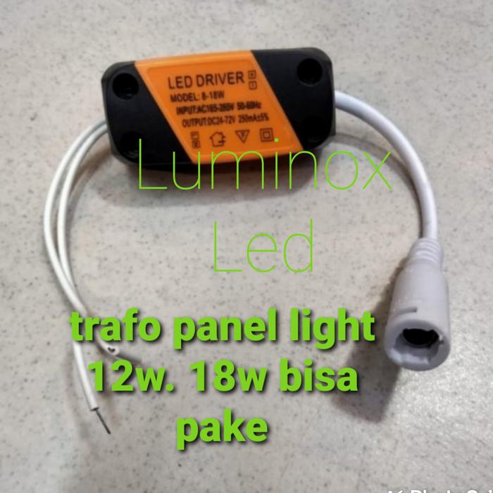 Jual trafo panel light 12watt 12w driver led 8-18w downlight panel ...