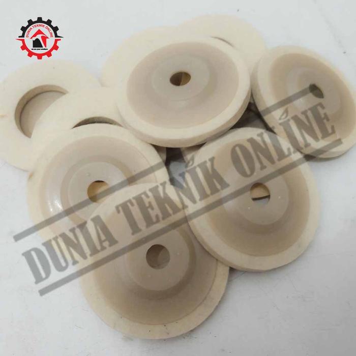 Jual Wool Poles Gerinda 4" inch utk Stainless Polish Bulu Spon Putih ...