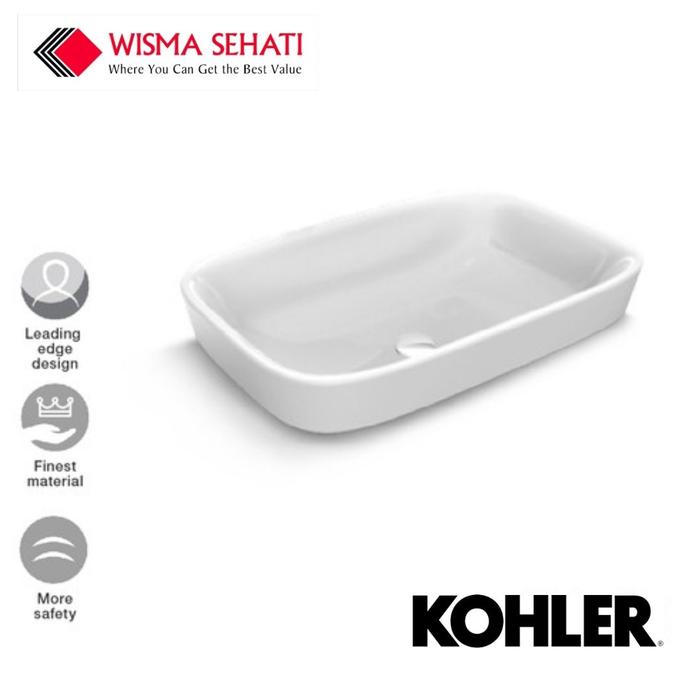 Promo KOHLER Modern Life Vessel Lavatory without Faucet Deck 24" K ...