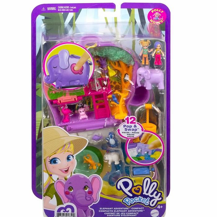 Jual Polly Pocket Big Pocket World Elephant Zoo Compact - Jakarta Barat ...