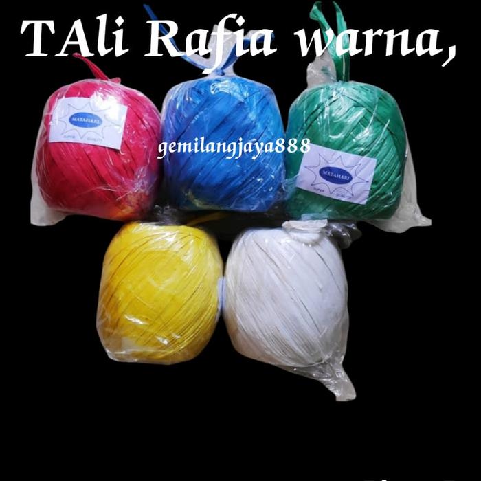 Jual Tali Rafia warna , tali plastik warna - MERAH/PINK - Jakarta Utara ...