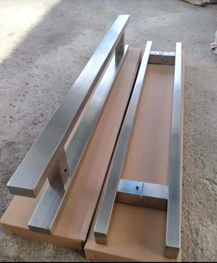 Promo handle pintu baut tembus full dlack 120 - 150cm gagang pintu ...