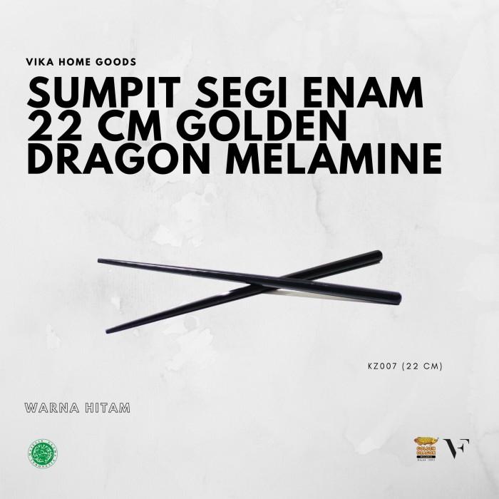 Promo Sumpit Melamin Dragon 22 CM | Sumpit Segi Enam | Sumpit Hitam ...