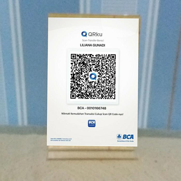 Jual Akrilik Display Barcode uk. 12x8cm Model Portrait Tipe T - Jakarta ...