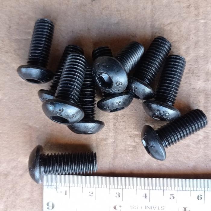 Jual BAUT L BUTTON M8 X 20 BAJA BAUT L M8X20 BAJA HITAM BAUT 13 KUNCI ...