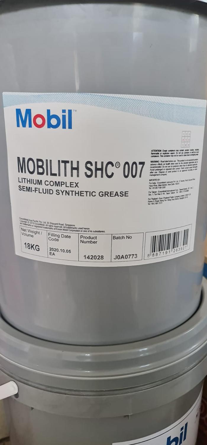 Jual Grease Lithium Complex Semi Fluid MOBILITH SHC 007 Grease NLGI 00 ...