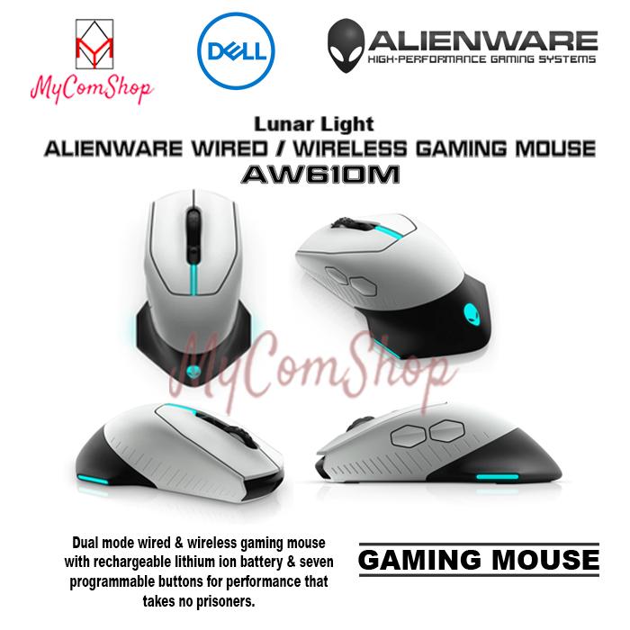 Jual ALIENWARE WIRED WIRELESS GAMING MOUSE AW610M DARK - LUNAR - dark ...