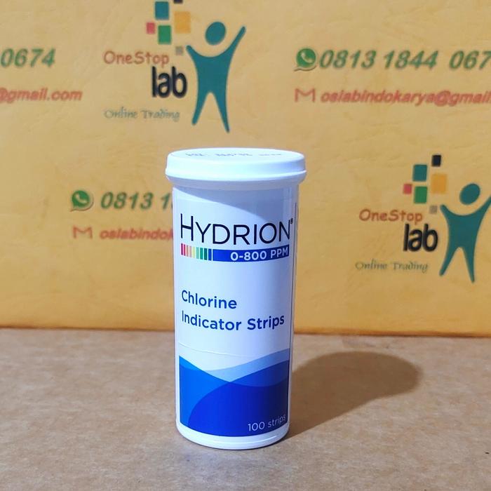 Jual HYDRION CH-800 Chlorine test strip 0-800 ppm 100 strip CH800 - Kab ...
