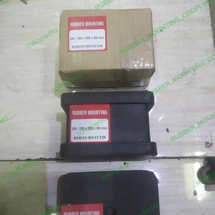 Jual Rubber engine mounting Genset ukuran 120X100X80mm 12X10X8cm kotak ...