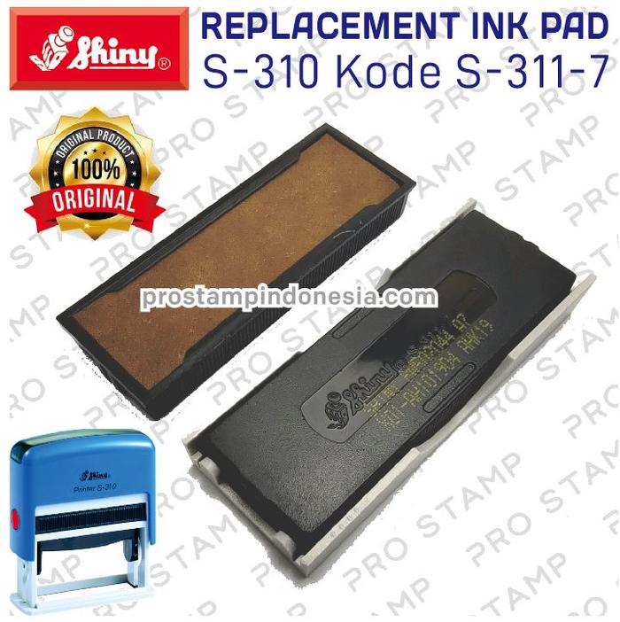 Jual Replacement Ink Pad Shiny / S-310,S-311/S-312/S-313/S-314 - S-310 ...