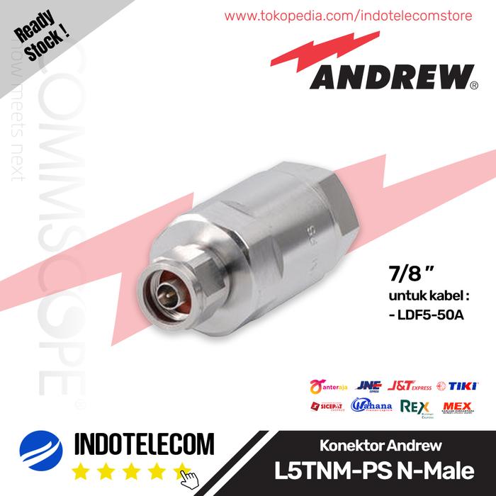 Jual Konektor Andrew L5TNM-PS Tipe N Male 7/8 in untuk Kabel LDF5-50A ...