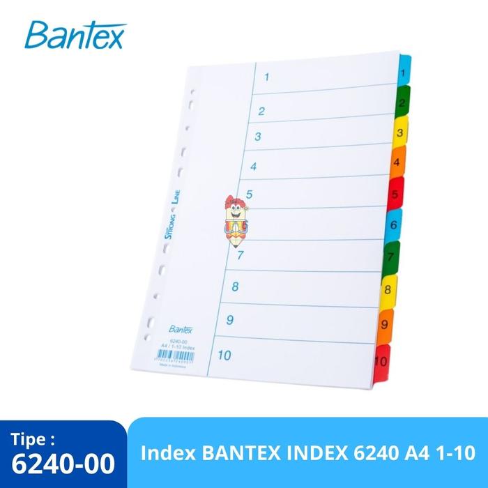 Promo PEMBATAS ORDNER INDEX MYLAR BANTEX - 6050 - Kota Denpasar - Bali ...
