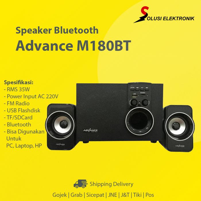 Jual Advance M180BT Bluetooth Speaker Aktif Support PC USB Radio MicroSD - Kota Surabaya ...
