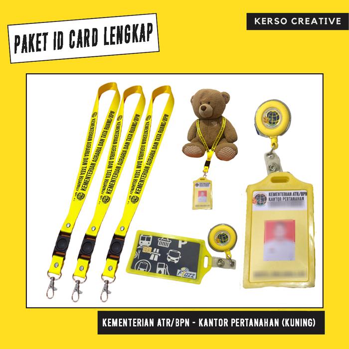 Jual Paket id lanyard + yoyo Kementerian ATR/BPN / Kantah - Kuning ...