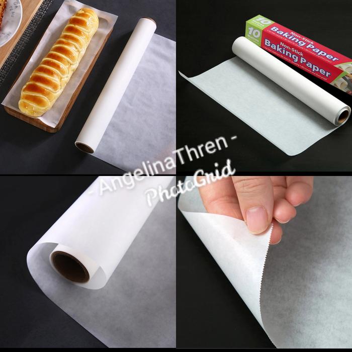 Jual Baking Paper Alas Roti & Kue - Kertas Baking Kue Roti 5 Meter ...