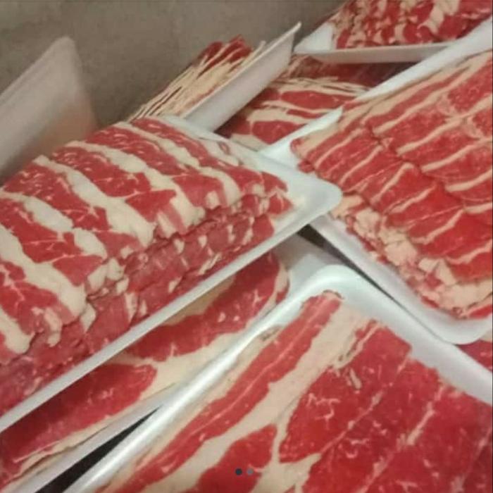 Jual daging slice shortplate yoshinoya 500gr/daging suki/daging slice ...