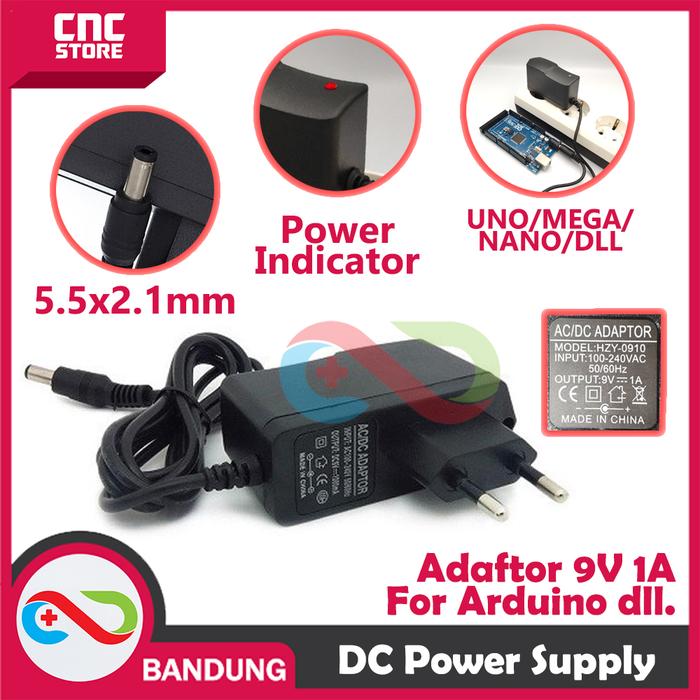 Promo ADAPTOR 9V 1A DC POWER SUPPLY FOR ARDUINO UNO NANO MEGA - Kota ...