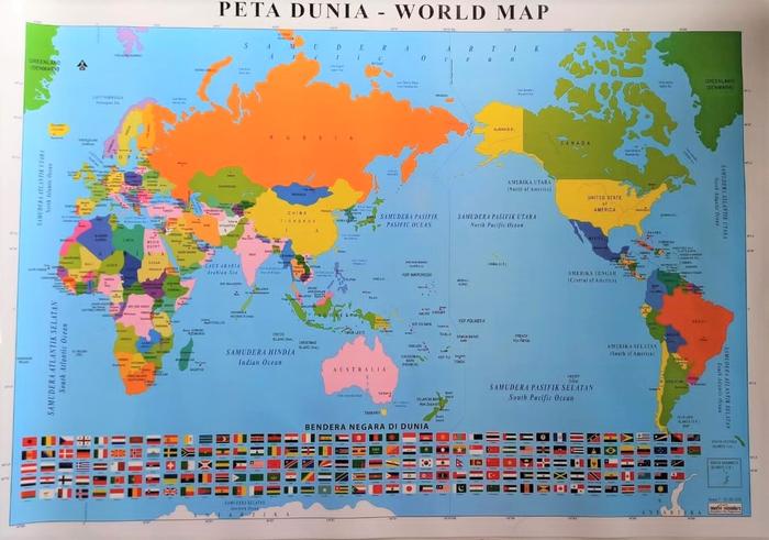 Jual Peta Dunia World Map Di Seller Noelle - Cengkareng Timur, Kota ...