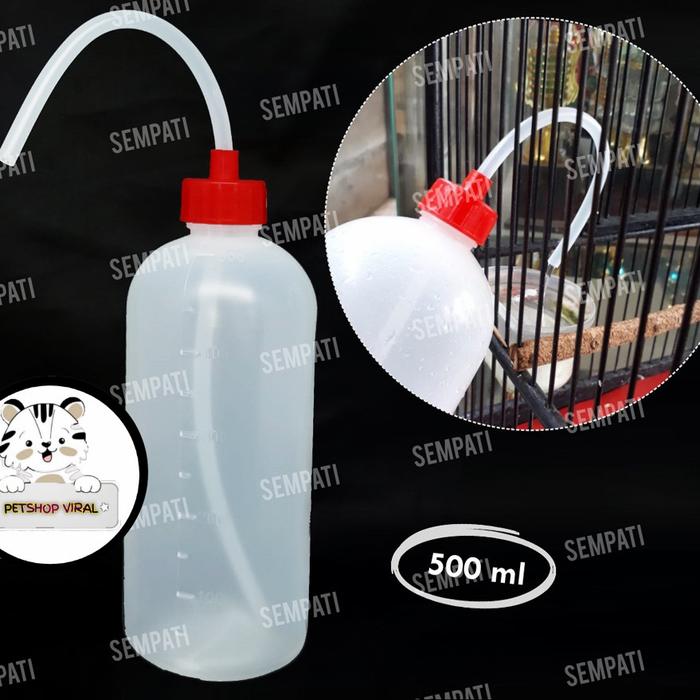 Jual BOTOL SELANG PLASTIK WADAH AIR MINUM BURUNG 500 ML - Jakarta ...