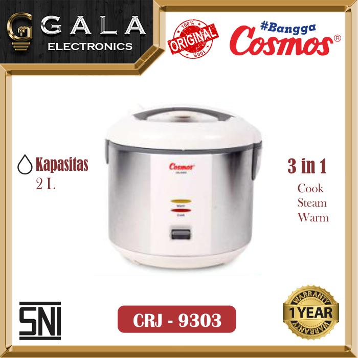 Jual Magic Com / Rice Cooker Cosmos CRJ 9303 Stainless Steel 2 Liter ...