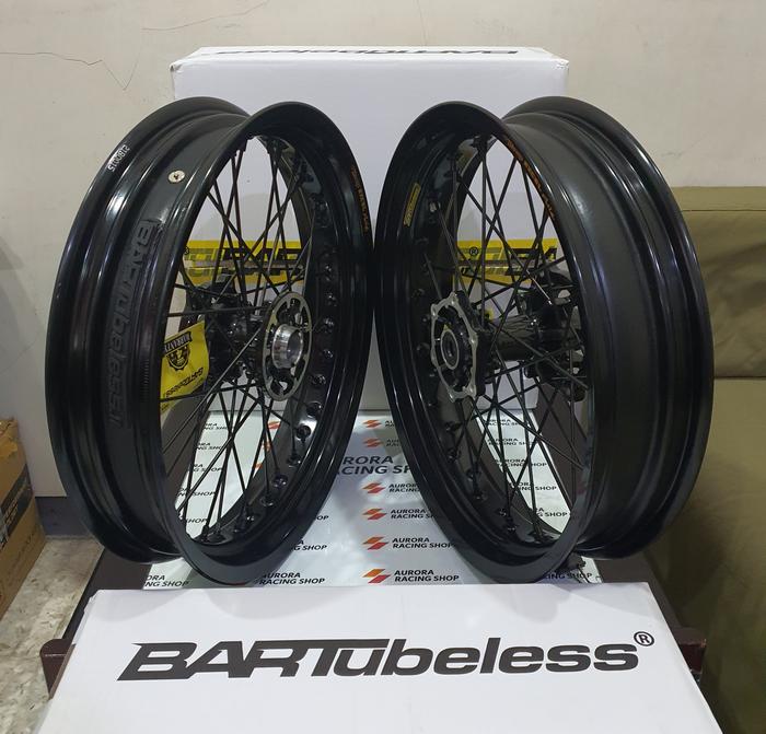 Jual VELG TAKASAGO EXCEL KLX 150 SET BARTUBELESS 17 X 300 / 350 BLACK ...