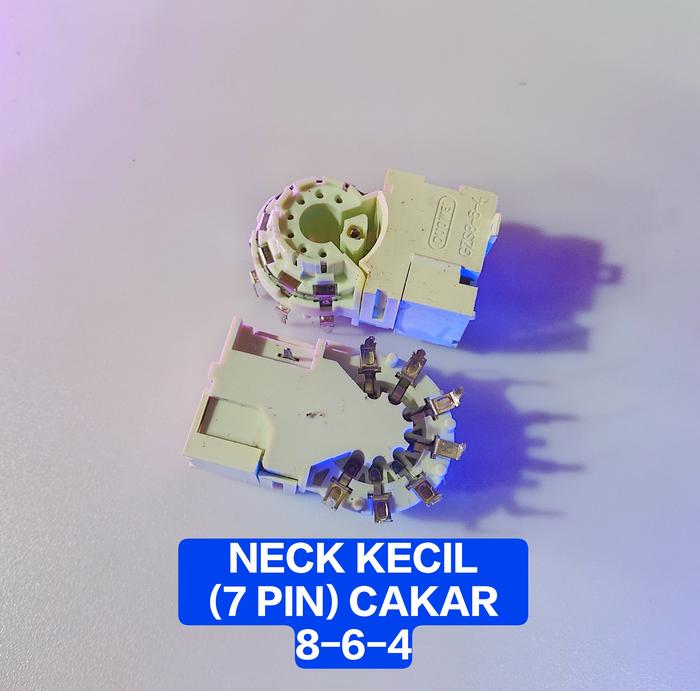 Jual Socket CRT TV Tabung Leher Kecil /Neck Kecil 8-6-4 Pin Cakar (7 ...