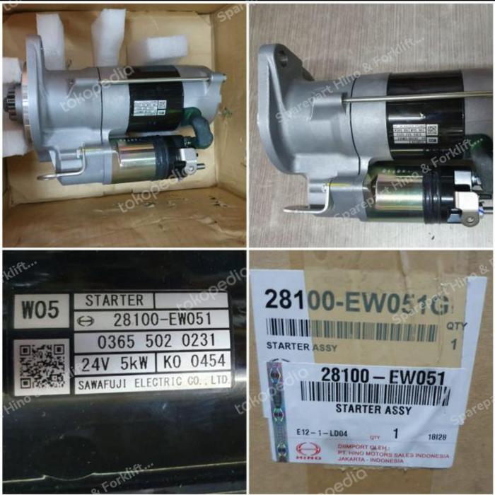 Jual DINAMO STARTER HINO 500 NEW 28100-EW051 GENUINE - Jakarta Barat ...