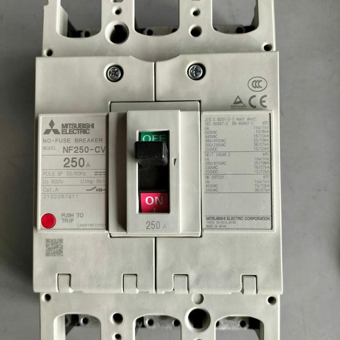Jual MCCB / NFB NF 250 CW 3P 250A Mitsubishi 3 Pole 250 A ampere - Kota ...