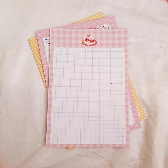 Jual PIPE RICI Daily Snack Ice Cream Memopad / Memo Pad Notepad Note ...
