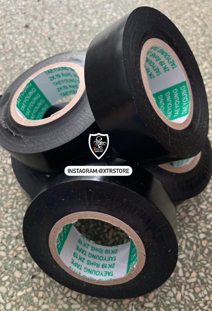 Jual Isolasi Kabel Isolasi Listrik Taeyoung Tape hitam Taeyoung Solasi ...