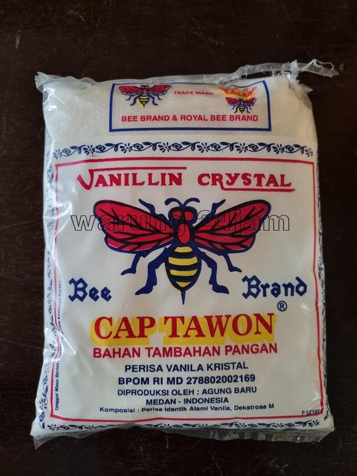 Jual vanillin crystal vanilli bubuk cap tawon vanila kristal 1kg murah - Kota Medan - Warung ...
