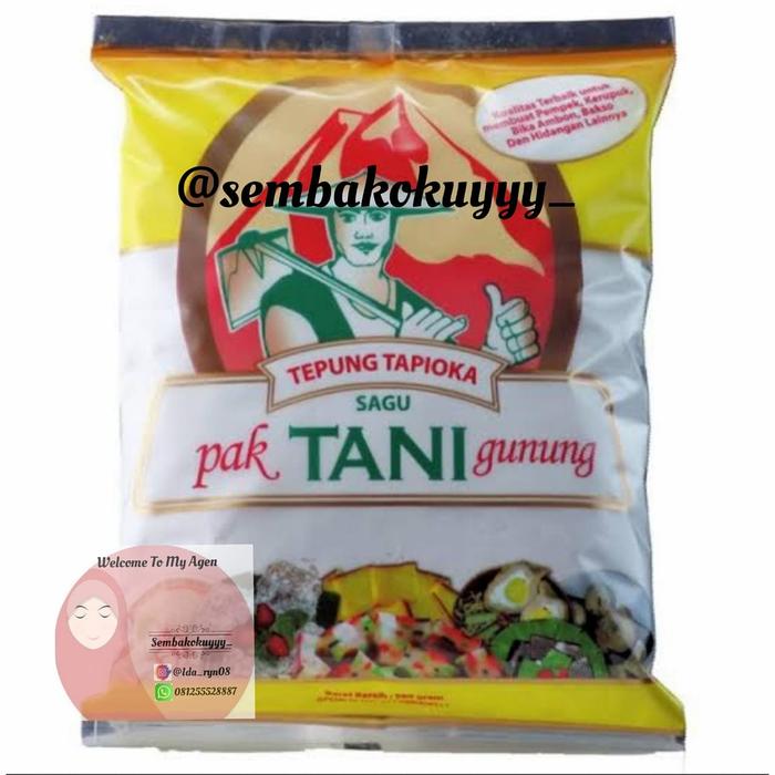 Jual Tepung Tapioka Gunung / sagu Cap PakTani Gunung Kemasan @500gram ...