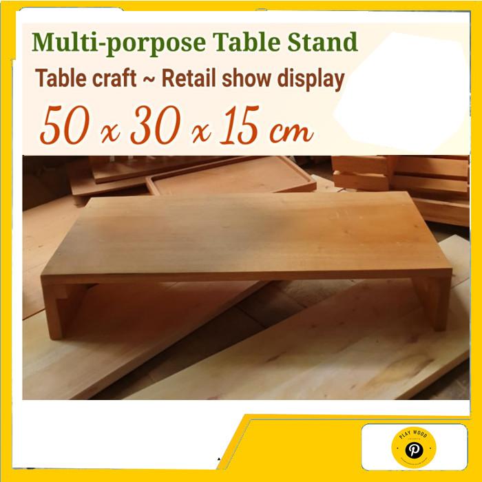 Jual Monitor stand kayu 50x30x15cm meja laptop Monitor table kayu ...