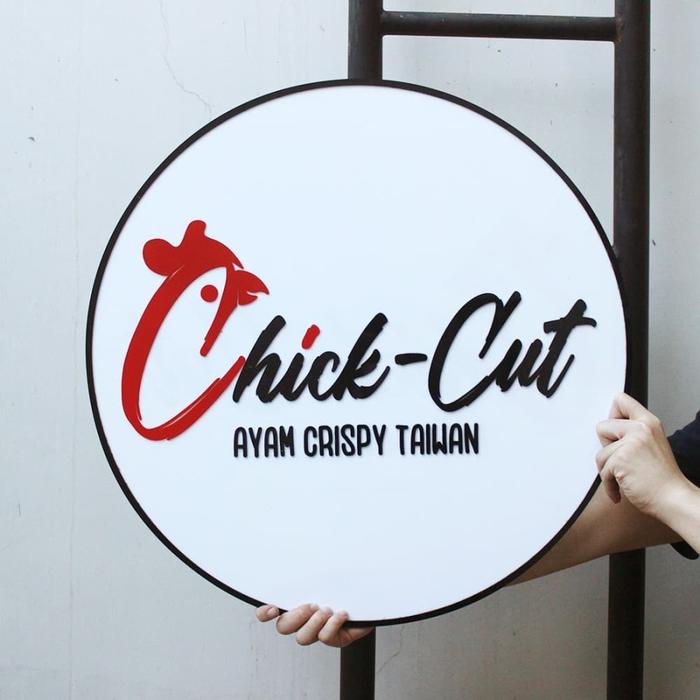 Jual Custom Sign Board Akrilik Papan Nama Custom logo UV print - Dasar ...