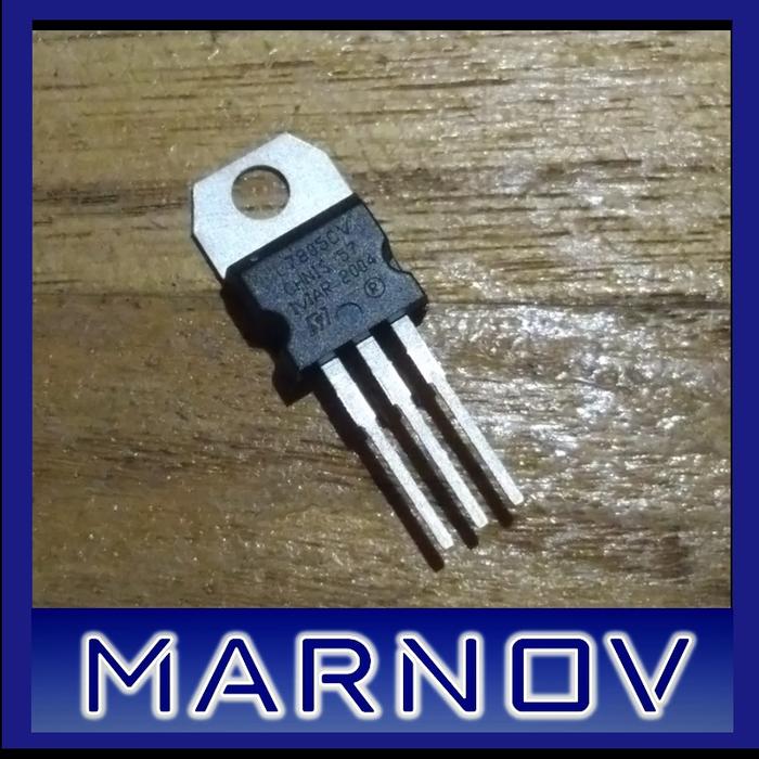 Jual LM7805 L 7805 L7805CV TO-220 DIP Fixed Voltage Regulator 5V IC ...