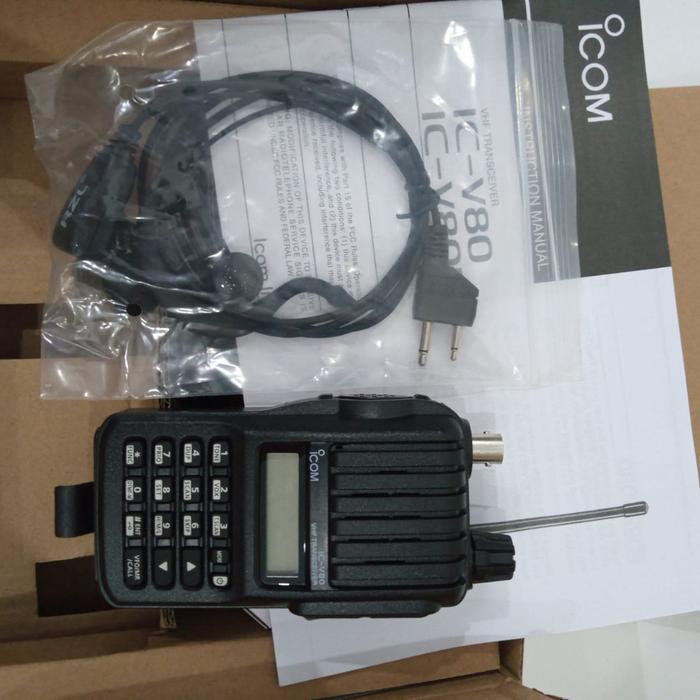 Jual Ht Radio Icom V80 V 80 Litium Vhf Lithium Walkie Talkie Walky Talky Di Seller Rukia ...