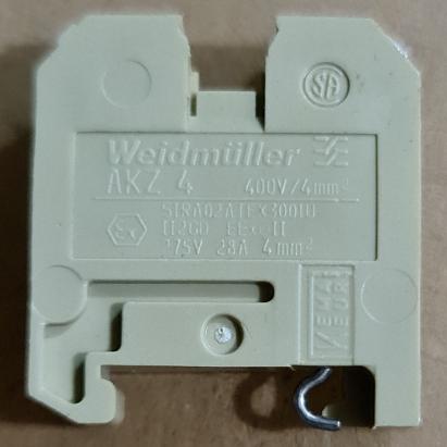 Jual Terminal Weidmuller AKZ 4 AKZ4 0294360000 300V 10A AWG 24 to 12 ...