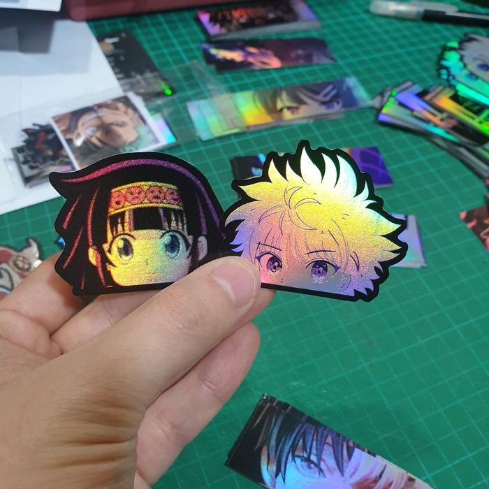 Jual Sticker Hologram Anime - PSH816 - Hunter x Hunter - Alluka + Kilua ...
