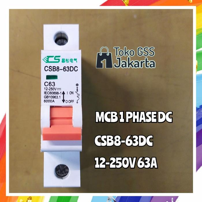 Jual MCB DC 1P 12V-250V Mini Circuit Breaker 1 P 20A - 32A - 63A ...