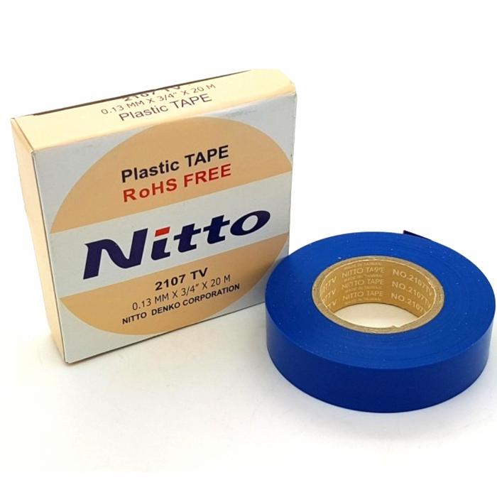 Jual Isolasi Nitto Biru / Isolasi Listrik Nitto / Lakban Listrik Biru ...