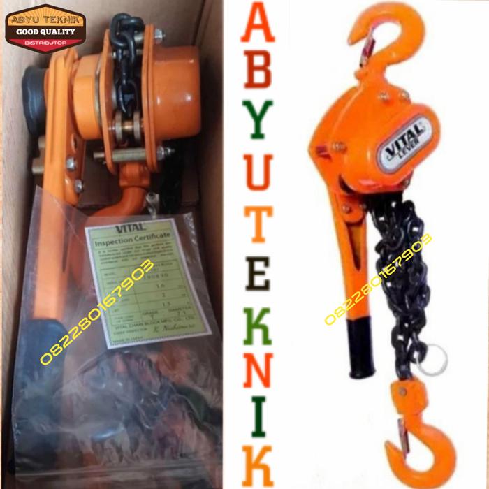 Jual LEVER BLOCK 1,6 TON X 1,5 METER MEREK VITAL ORIGINAL MADE IN ...