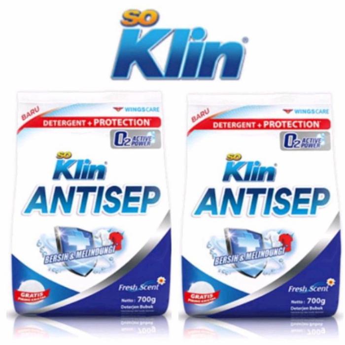 Jual SoKlin Fresh Scent Antisep Powder Detergent - So Klin Detergen ...