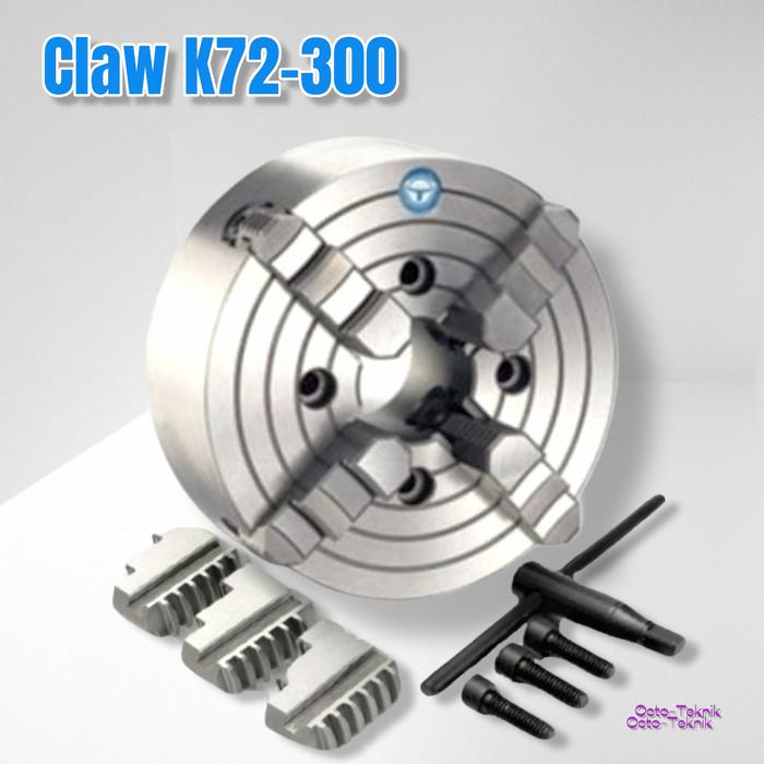Jual claw bubut /catok bubut/chuck bubut 12inch kaki 4 san ou K72-300 ...